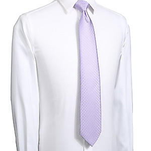 KissTies Purple Tie Lilac Lavender Necktie Wedding Party Ties + Gift Box