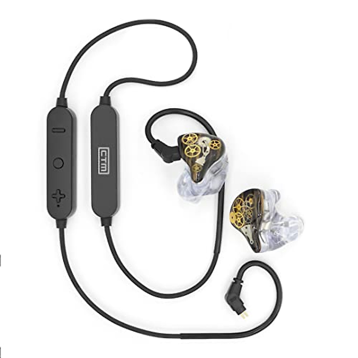 CTM in-Ears Smart Cable | Wireless Cable | 2-Pin 0.78mm | Bluetooth 5.0 | Mic | Inline Controls