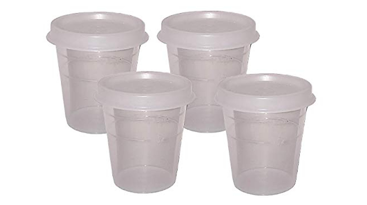 Tupperware 4-Piece Mini Clear Containers Set