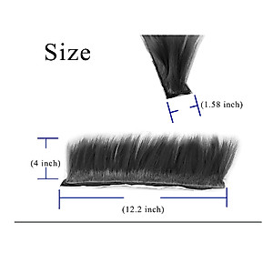 HHongJM Helmet Hawks Motorcycle Helmet Mohawk Synthetic Wigs for Bicycle/Almost Helmet/Stick Reusable Design (Golden Yellow) (Helmet Not Included)