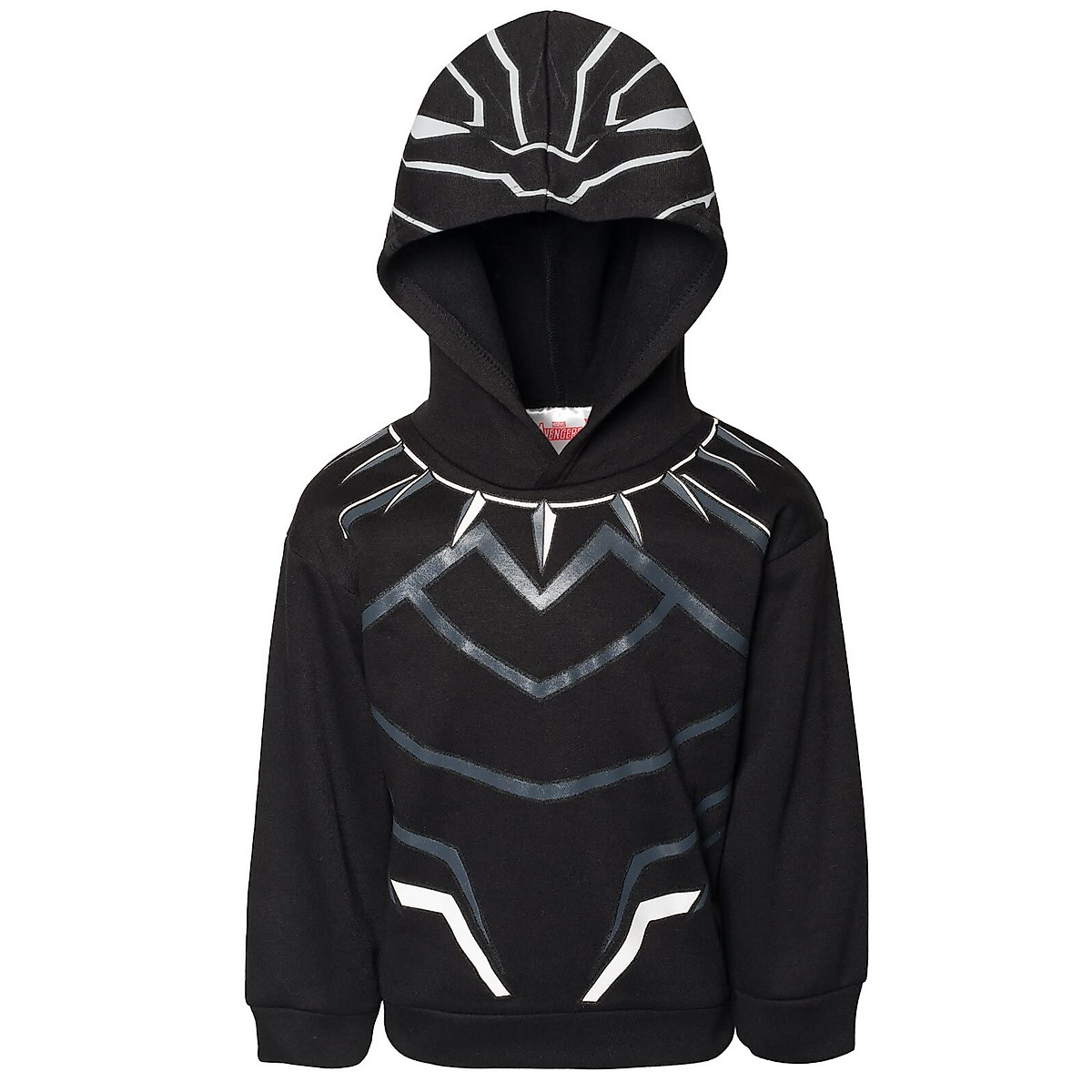 Marvel Avengers Black Panther Little Boys Fleece Athletic Pullover Hoodie and Pants Outfit Set 7-8