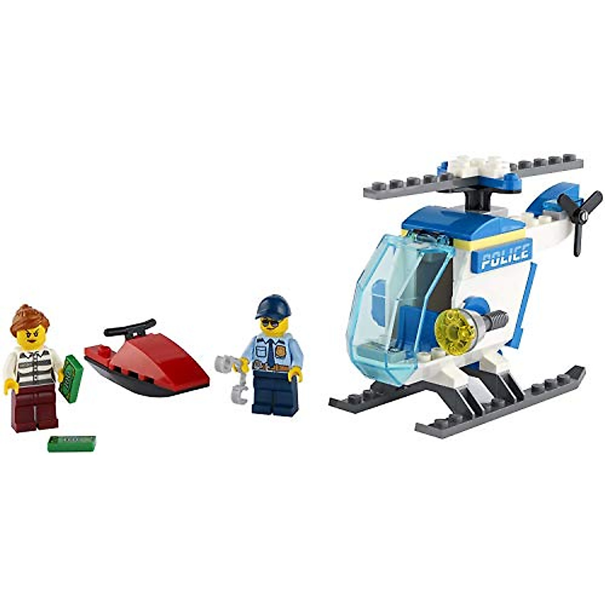 LEGO City Police Helicopter Building Kit; Cool Police Helicopter Toy 60275, New 2021 (51 Pieces)