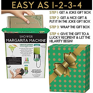 Prank Gift Box "Shower Margarita Machine" - Perfect Gag Gift and Funny White Elephant Idea