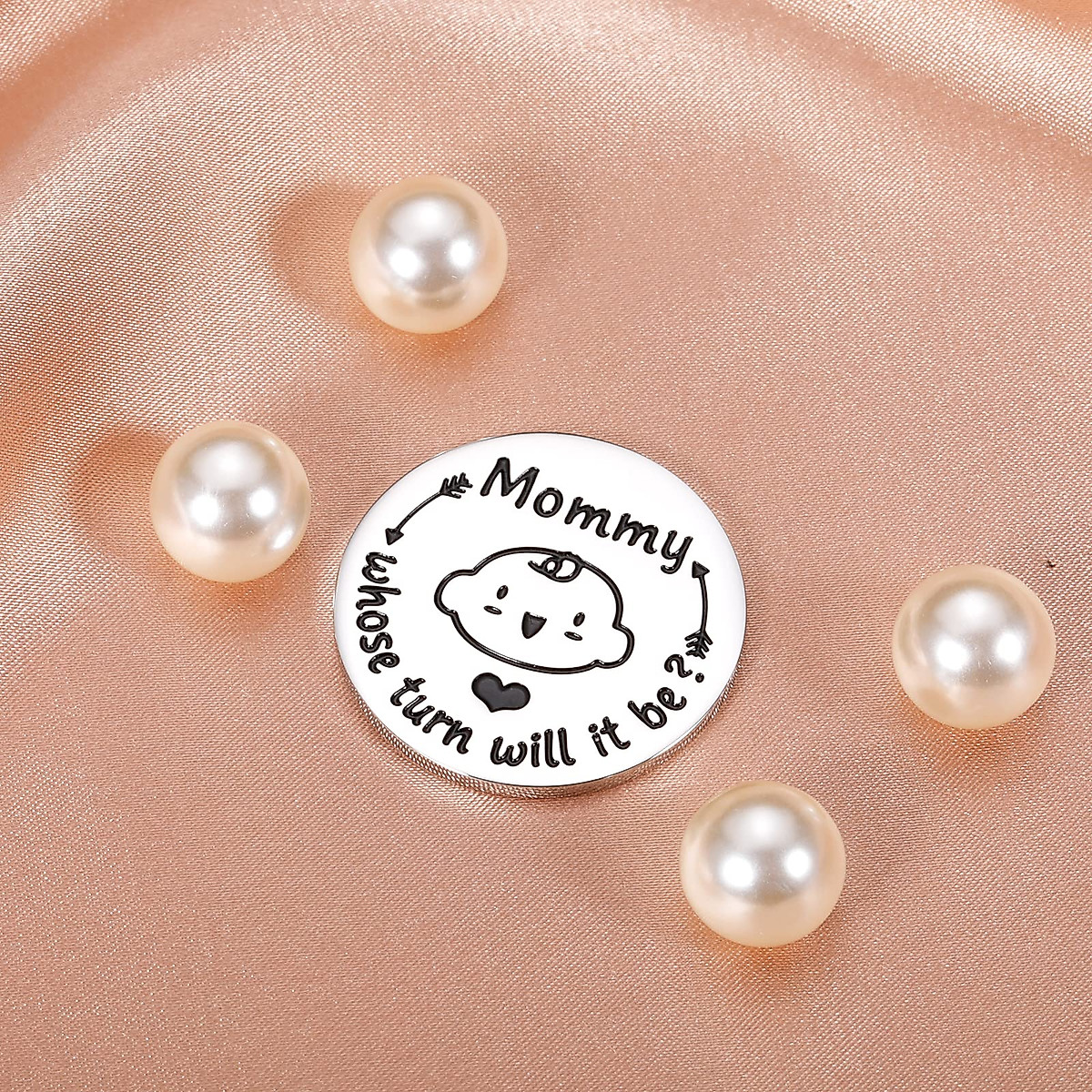 New Parents Gifts for Mom Dad to be Funny Decision Coin Congratulations New Baby Gifts for Expecting Mommy Daddy Christmas Pregnancy Gifts for Wife First Time Mom Fathers Day Baby Shower Birthday Gift