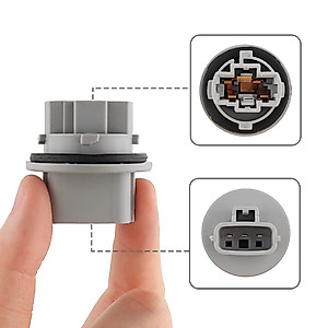 2Pcs Turn Signal Socket,Replaces OEM#90075-60060 Front Turn Signal Bulb Socket Compatible with Toyota 4Runner Tundra Tacoma Sequoia,Professional Car Accessories Turn Signal Assembly