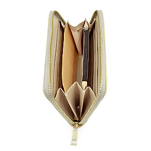 TrendsBlue Premium Currency Money Print PU Leather Zip Around Wallet, Canadian Dollar