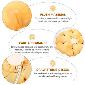 balacoo Soft Biscuit Design Adjustable Recovery Neck Collar for Pets, Pet Soft Collar with an Adjustable Strap