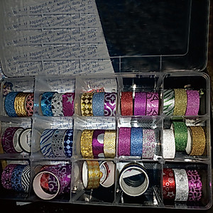 LZLMQSSA Large 24 Grids Plastic Organizer Box Adjustable Dividers,Clear Storage Box for Jewelry, Art DIY Crafts, Fishing Tackles, Beads and Small Parts