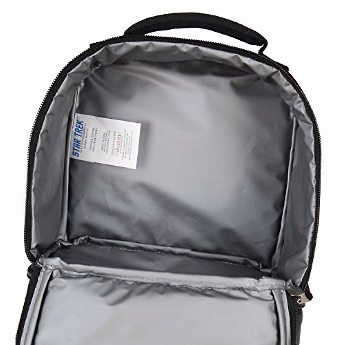 Star Trek The Next Generation Picard Embroidered Starfleet Logo Dual Compartment Insulated Lunch Box Bag Tote