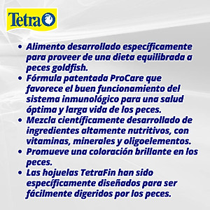 Tetra 77126 TetraFin Goldfish Flakes, 1-Ounce, 185 ml