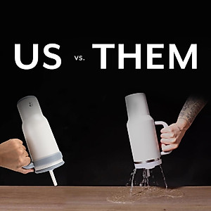 Riley Joy 40 oz Tumbler with Handle and Straw, Leakproof Vacuum Insulated Travel Tumblers with Lids, Stainless Steel Spill Proof Tumbler for Car, Water Bottle for Cold or Hot Drinks, Almond Birch