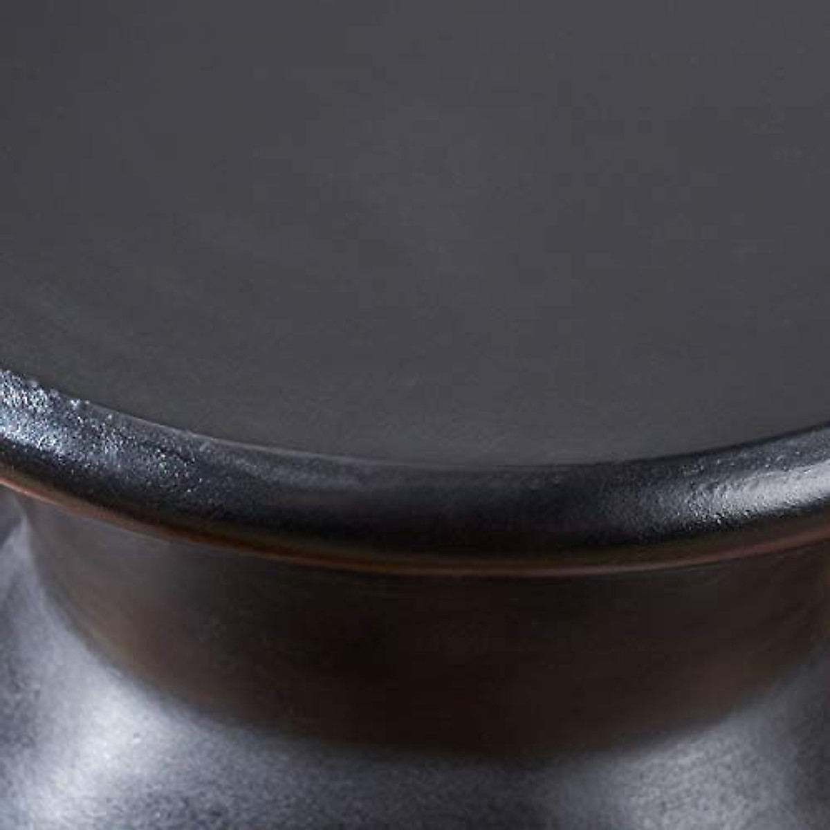 Christopher Knight Home Alfreda Indoor 22" Light-Weight Concrete Side Table, Black