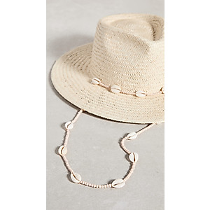 Lack of Color Women's Seashells Fedora, Natural, Tan, S