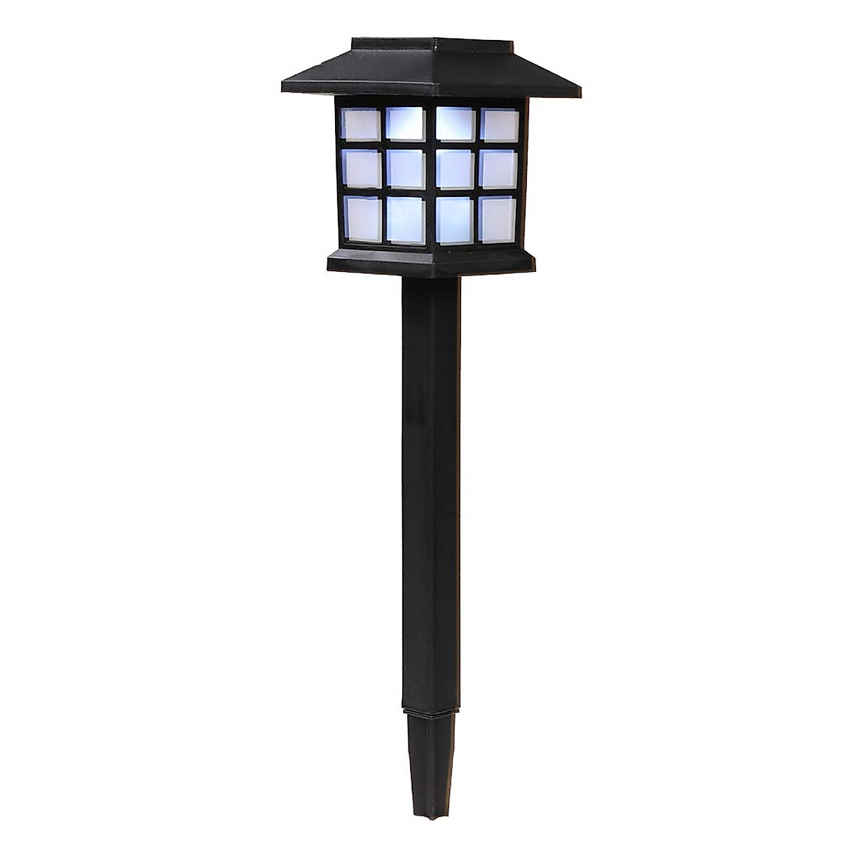 Jarl home 6pcs White LED Solar Lantern Torch Light Garden Landscape Lighting