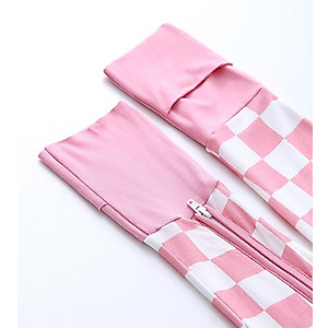 SUZEL Baby Viscose from Bamboo Pajamas - Infant Boys Girls Footless Zippy Pjs Sleep 'N Play Clothes - One Piece Romper (Pink, 3-6M)