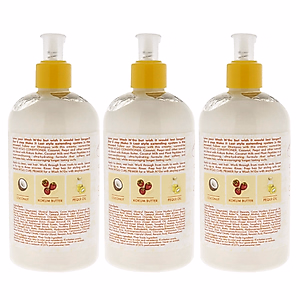 SHEA MOISTURE Coconut Custard Make It Last Wash N Go Conditioner Conditioner Unisex 13 oz Pack of 3 (59006841)