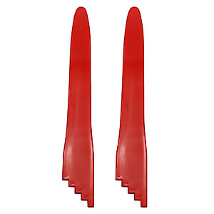 ZYAMY 2pcs Canning Bubble Popper Bubble Remover Bubble Measurer Canning Supplies 22.5x3cm for Canning Food, Red