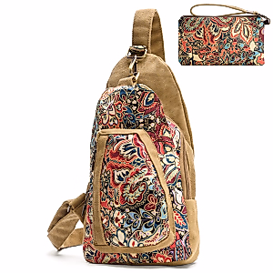 Black Butterfly Premium Chest Bag for Women Crossbody Small, Chest Pack for Fashion and Light (1037D-M)