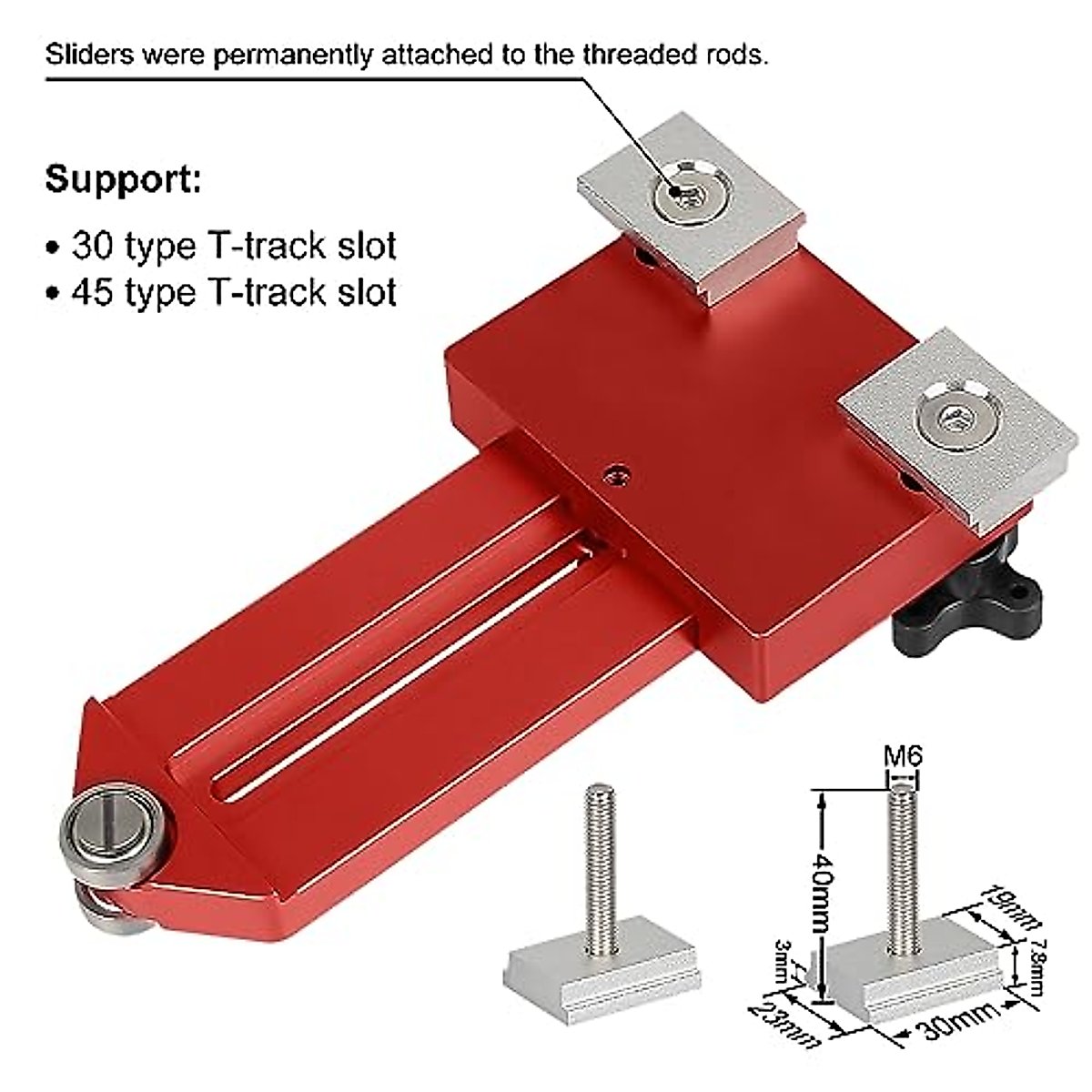 DDWT Extended Thin Rip Jig Table Saw Jig Guide for Repeat Narrow Strip Cuts Works with Saw Router Table Band Saw - Extended Version