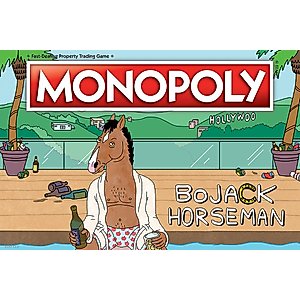 Monopoly BoJack Horseman Board Game | Recruit Your Favorite BoJack Horseman Characters in This Version of Monopoly | Based on The BoJack Horseman Netflix Show | Custom Tokens, Money and Game Board