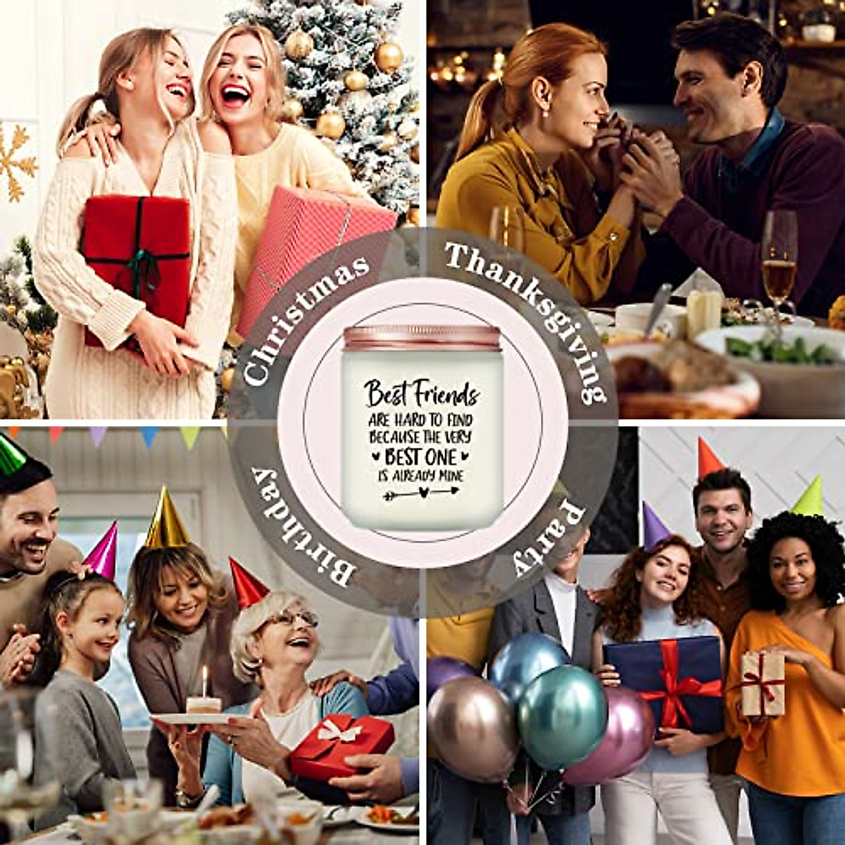 Maybeone Friend Gifts for Women - Lavender Scented Candle Gifts for Women Friend - Birthday, Mothers Day, Christmas Day, Friendship Gifts for Women Friends, BFF, Besties