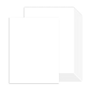 White Cardstock 8.5 x 11 White Paper 100 Pack, Goefun 65lb Card Stock Printer Paper for Cards Making, Office Printing, Paper Crafting