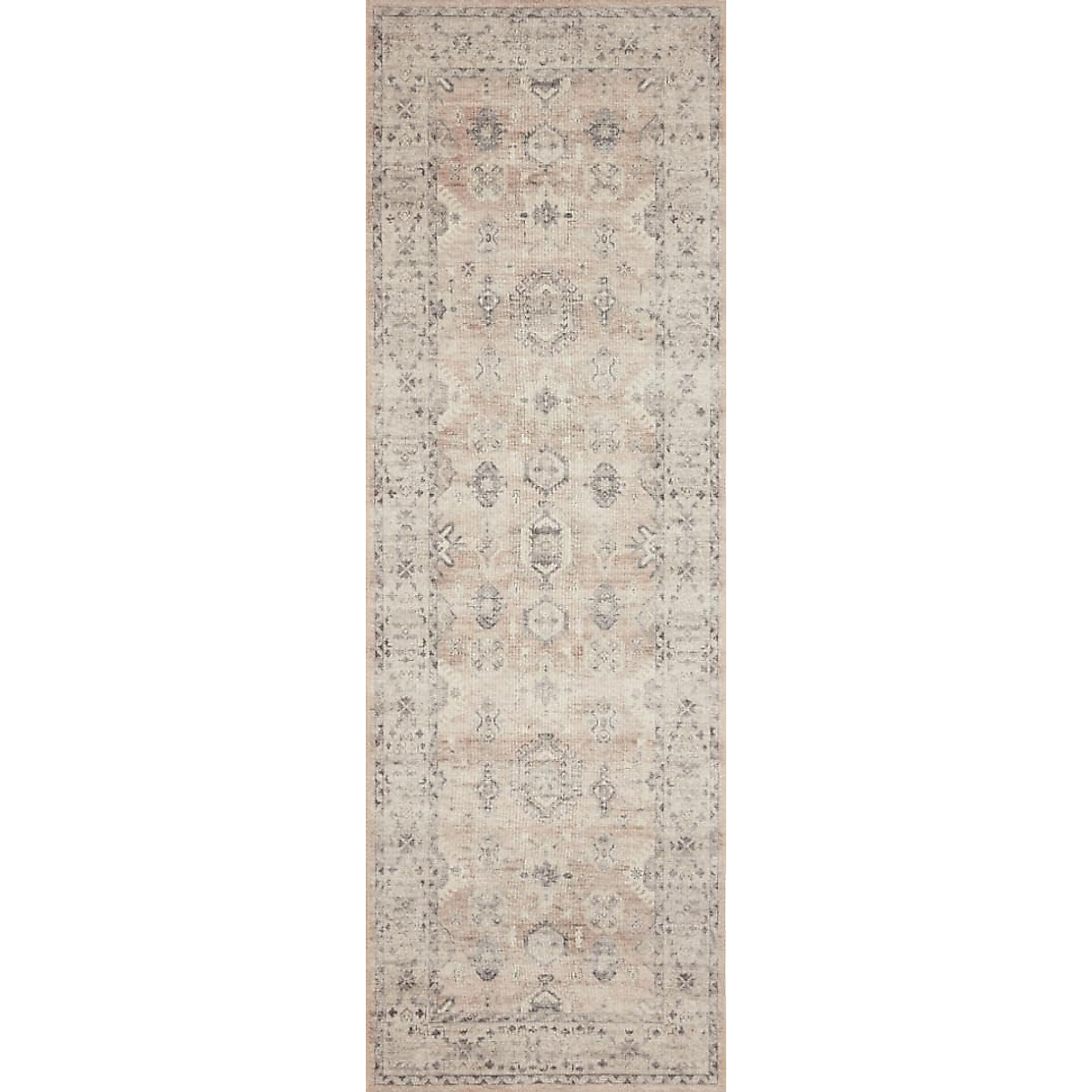 Loloi II Hathaway Collection HTH-03 Java/Multi 2'-0" x 5'-0", .25" Thick, Accent Rug, Soft, Durable, Printed, Modern, Low Pile, Non-Shedding, Easy Clean, Living Room Rug