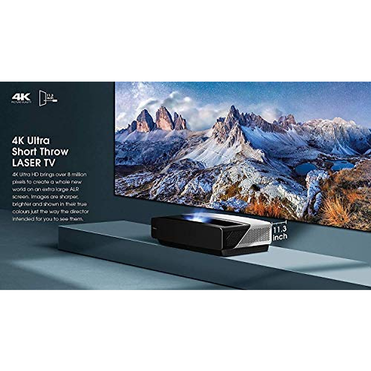 Hisense 100-Inch Class L5 Series 4K UHD Android Smart Laser TV with HDR (100L5F, 2020 Model)