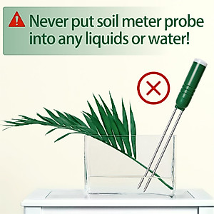 Reyke Soil Moisture Meter for Plants, 4-in-1 Soil Tester for Moisture/Temperature/Sunlight/Time, Digital Sensor, Water Meter for Outdoor &Indoor Plants, Ideal for Garden, Farm, Lawn- Battery Included