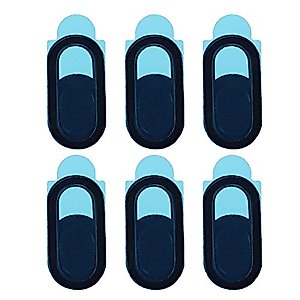 Qinlorgo Webcam Cover, Webcam Cover 0.8mm Webcamera Cover, for Tablets Smartphones(6 Pieces)