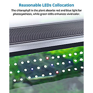 NICREW ClassicLED Plus LED Aquarium Light with Timer, 15 Watts, for 18 to 24 Inch Fish Tank Light, Daylight and Moonlight Cycle, Brightness Adjustable