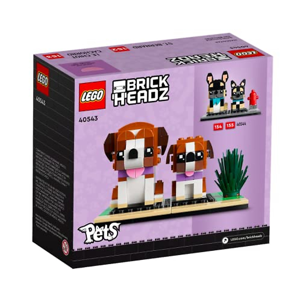LEGO BrickHeadz Saint Bernard Dog and Puppy Set 40543