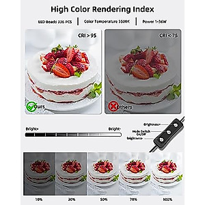Glendan Light Box Photography, 24" x 20" Professional Photo Studio Light Box, Large Photo Box with 336 High Color Rendering Index LED Lights & 6 Color PVC Backdrops for Product Photography