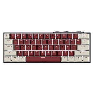 FIRSTBLOOD ONLY GAME. K610T 60% 2.4G Wireless/Bluetooth 5.0/USB Wired Triple Mode Mechanical Keyboard, 61 Keys Compact Gaming Keyboard with Programmable Software, White Backlit, Brown Switch