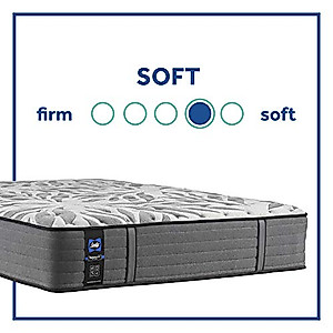 Sealy Posturepedic Plus Mattress with Surface-Guard and 9 Foundation, Tight Top 13-Inch Plush, Queen, Grey