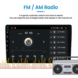 Car Radio Stereo for Audi Q5 2010-2018, Biorunn Android 11 9 inch Octa Core Car GPS Wireless Carplay Android Auto Head Unit Navigation IPS Touchscreen Support BT FM AM RDS, 4GB RAM 64GB ROM