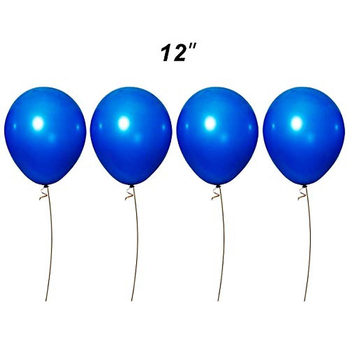 Royal Blue Balloons,Blue balloons for Party Decoration Wedding Baby Shower Graduation Decoration.12 inch Latex Birthday Balloons 100 pack