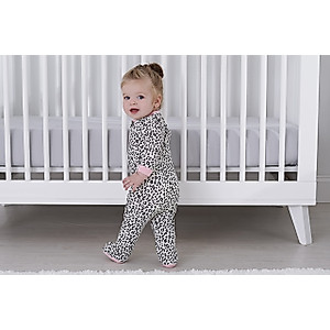 Gerber Baby Girls 4 Pack Sleep 'N Play Footie Leopard Pink 0-3 Months