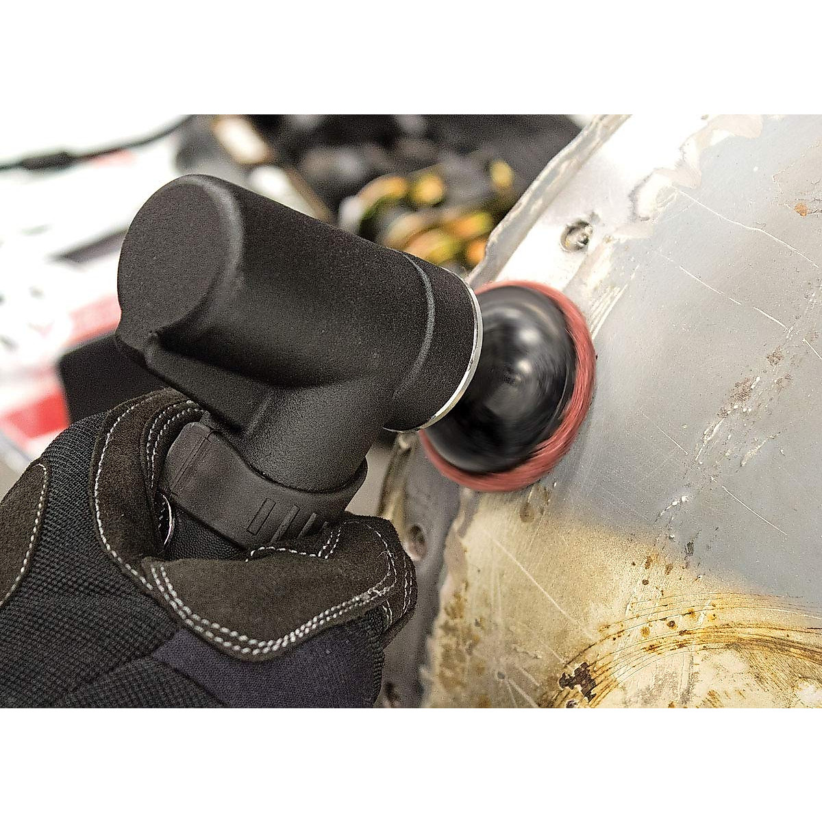 Eastwood 2 in. Surface Prep Tool Air Pneumatic Orbital Sander Disc Grinder Polisher 90 Degree Right Angle Angled Head