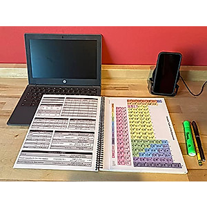 Student Lab Notebook (50 duplicate page sets): perforated carbonless sheets with smooth coil spiral binding