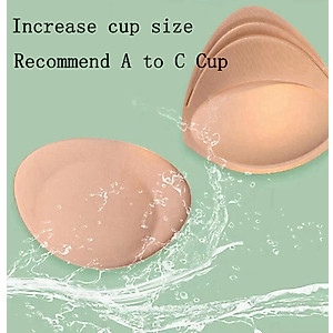 RMYLOVE Women’s Adhesive Bra Insert Pads Breast Enhancer Removable Breathable Sticky Push Up Inserts Bra