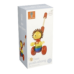 Orange Tree Toys - Lion - Wooden Push Along