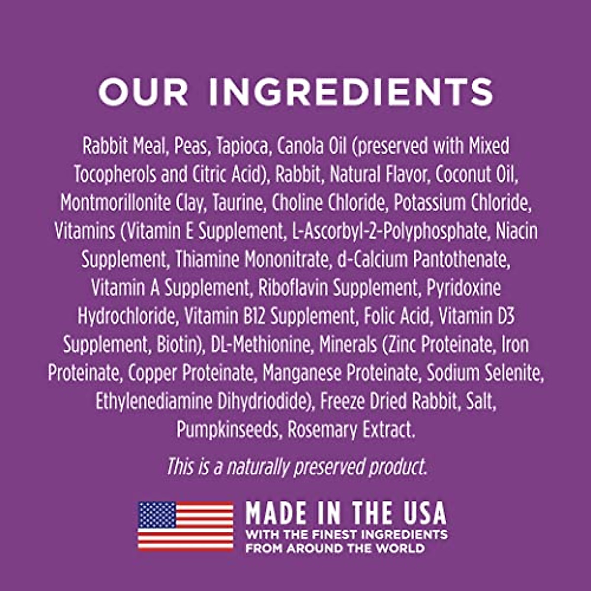 Instinct Limited Ingredient Diet Grain Free Recipe with Real Rabbit Natural Dry Cat Food, 4.5 lb. Bag