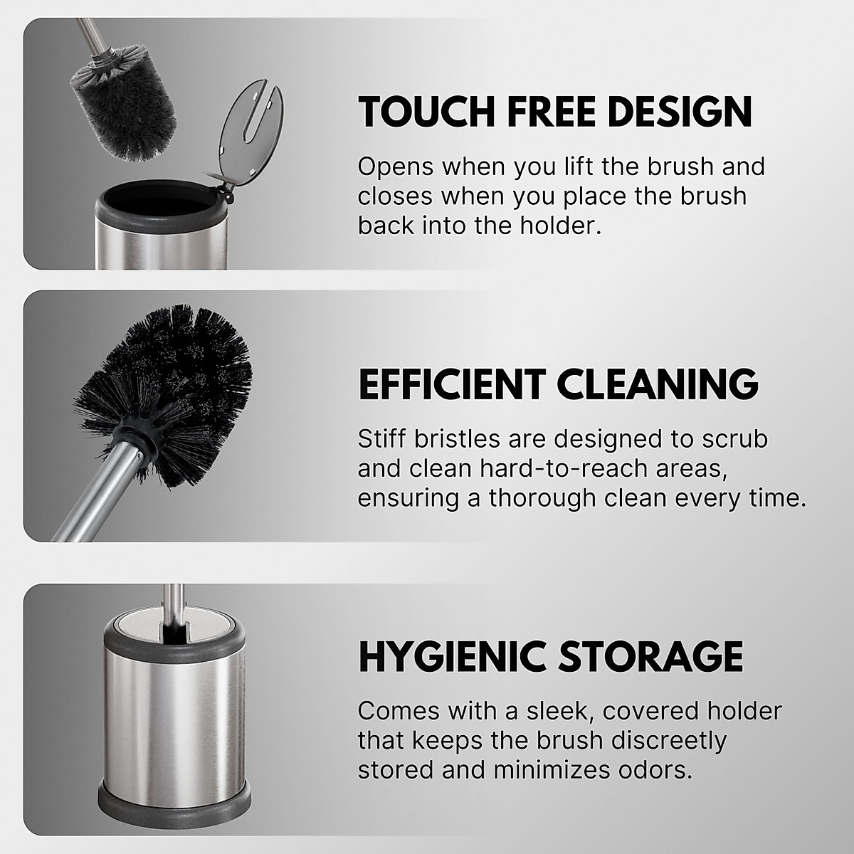 ToiletTree Products Deluxe Toilet Brush with Lid