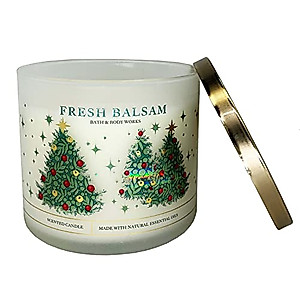 Bath & Body Works, 3-Wick Candle, Fresh Balsam