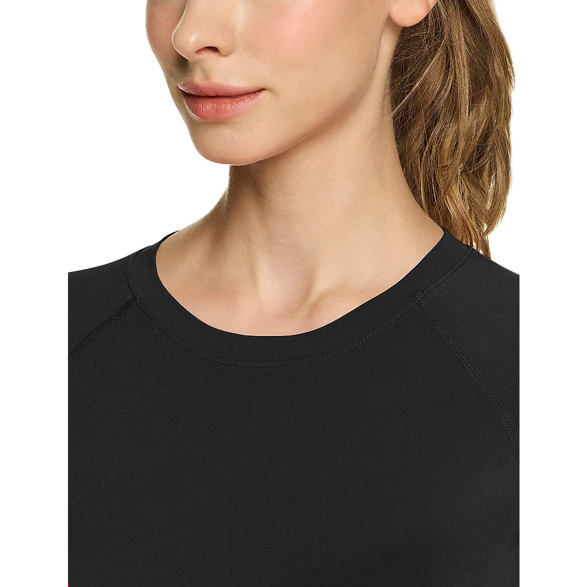 TSLA Women's Sports Compression Shirt, Cool Dry Fit Long Sleeve Workout Tops, Athletic Exercise Gym Yoga Shirts, 3pack Black/Black/Black, Small