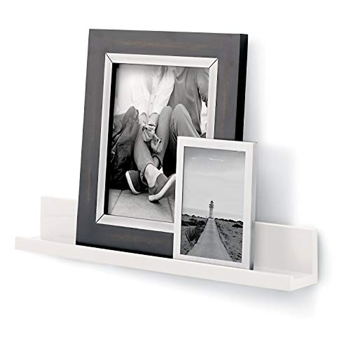 CommandCommand Picture Ledge, Damage Free Hanging Floating Shelf & 10 Lb XL Heavyweight Wall Hook, Damage Free Hanging Wall Hook with Adhesive Strips