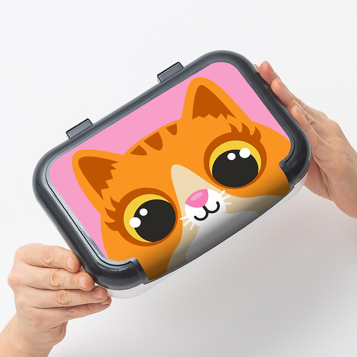 ZIPIT Large Recycled Plastic Pencil Box for Girls, Pencil Case for School, Organizer Pencil Bag, Large Capacity Pencil Pouch (Kitty)