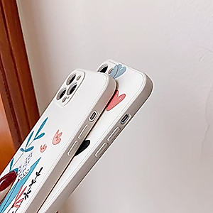 Jmltech Compatible with iPhone 12 Pro Max for Women Girls Cute Design Soft Silicone Camera Protection Protective Lovely Heart Phone Case for iPhone 12 Pro Max 6.7"