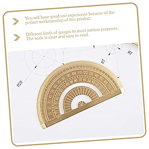 Operitacx 2 Sets Triangular Ruler Math Triangle Ruler Measuring Ruler Metal Triangular Ruler Clear Ruler Ruler Metal Protractor Metal Triangle Ruler Practical Protractor Scale